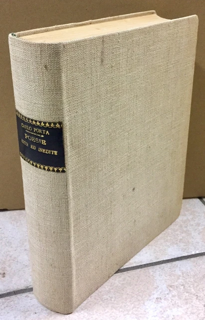 1929 POESIE EDITE E INEDITE CARLO PORTA Gino Sandri Prima edizione EUR 35,99 - PicClick IT