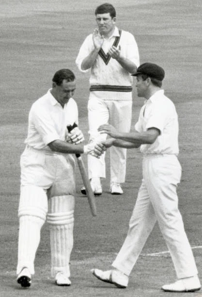 COLIN COWDREY, ERIC Freeman 1968 3Rd Test Match - Eng V Aust Old ...