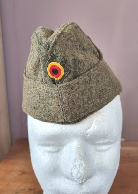 ORIGINAL COLD WAR West German Army Bundeswehr Woollen Winter side cap ...
