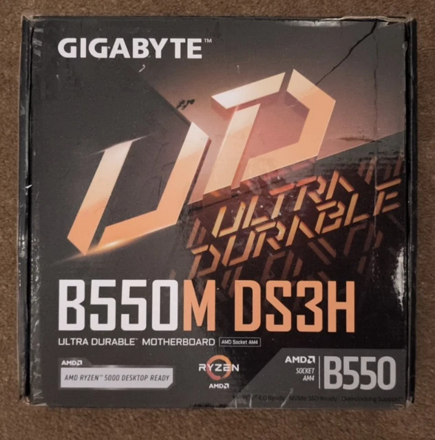 B550M DS3H AM4 Motherboard Compatible with AMD Ryzen 5000 Series £49.99 ...