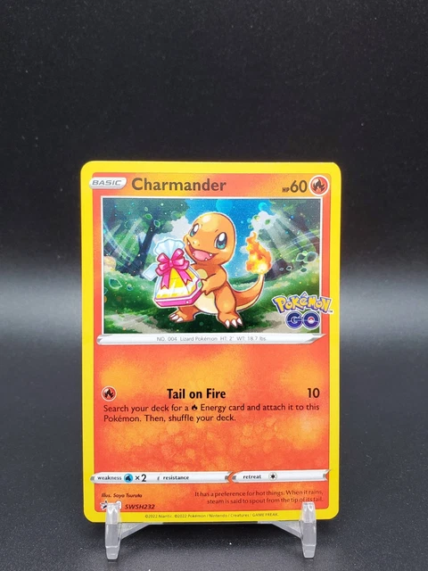 CHARMANDER SWSH232 POKEMON Go Black Star Promo Holo NM Pokemon Card $24 ...