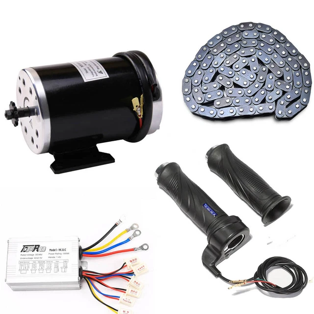 THROTTLE GRIP CONTROLLER 1000W 48V Brush Electric Motor For ATV Go Kart ...