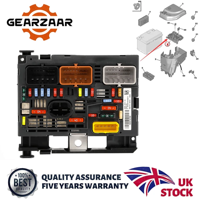 UNDER BONNET ENGINE Fuse Box Bsm For Citroen C4 Peugeot 308 Partner ...