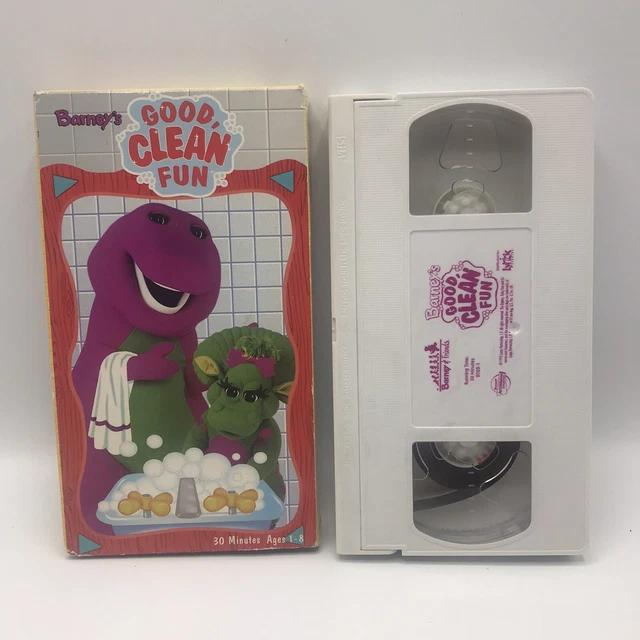 BARNEY'S GOOD CLEAN Fun VHS 1998 canzoni dinosauro Barney EUR 10,27 ...
