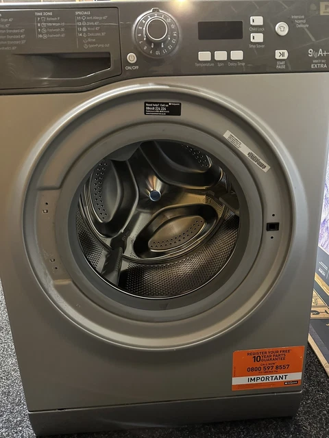 HOTPOINT WASHING MACHINE 9kg 1400 spin grey WMXTF 942 Extra £30.00 ...