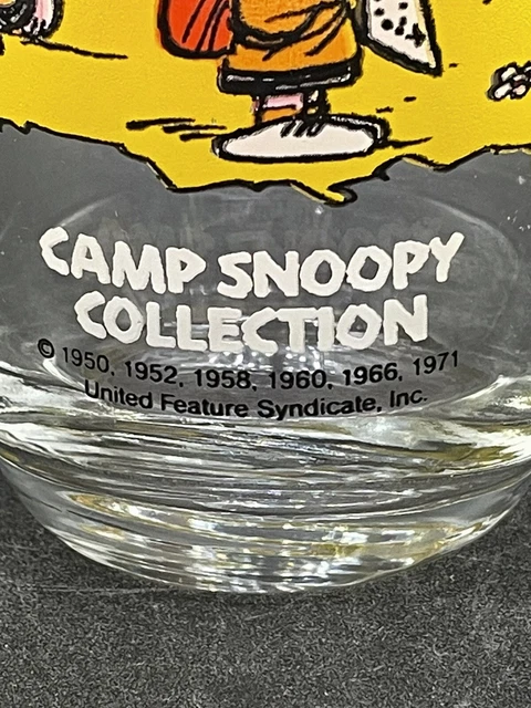 MCDONALD'S 1971 CAMP Snoopy Peanuts Collection Charlie Brown Vintage Glass £10.87 - PicClick UK