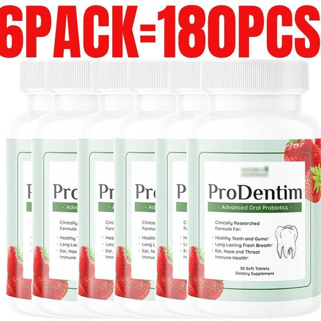 (6PACK) PRODENTIM SOFT Tablets Chewable Probiotic For Gums Teeth ...