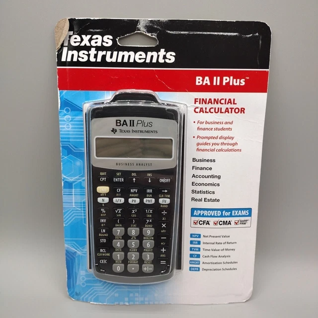 NEW TEXAS INSTRUMENTS TI BA II Plus Financial Calculator Brand New ...