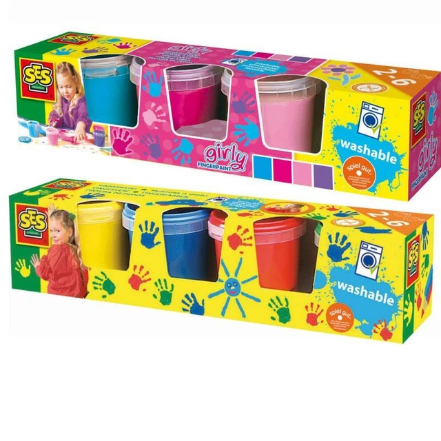 SES 00305 00304 8er Set Kinder Fingermalfarben Girly & Color ...