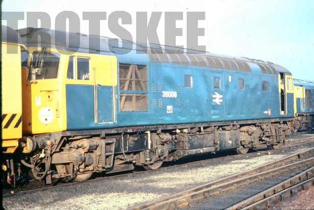 35MM SLIDE BR British Railways Diesel Loco Class 26 26008 Haymarket ...