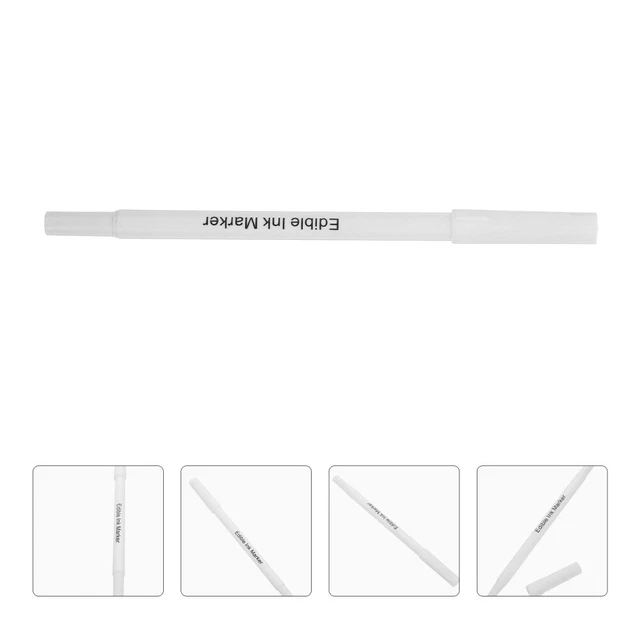 EDIBLE MARKERS BISCUITS Drawing Pen Coloring Pen White Frosting Signing ...