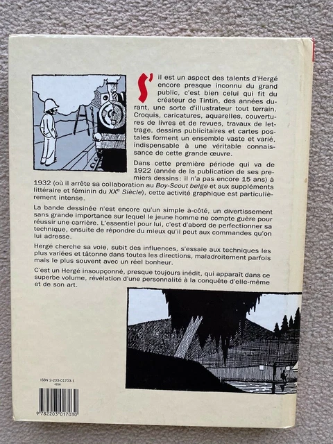 FAB HERGE LES Debuts D’un Illustrateur Collectible French Language Book ...
