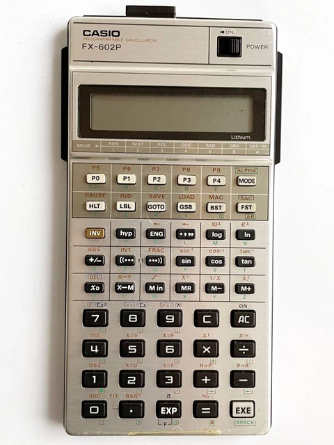 CASIO FX-602P PROGRAMMABLE Calculator 1980s Vintage USED #189 £141.30 ...