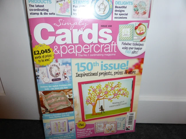 SIMPLY CARDS & Papercraft Magazine Issue 150 EUR 2,90 - PicClick IT