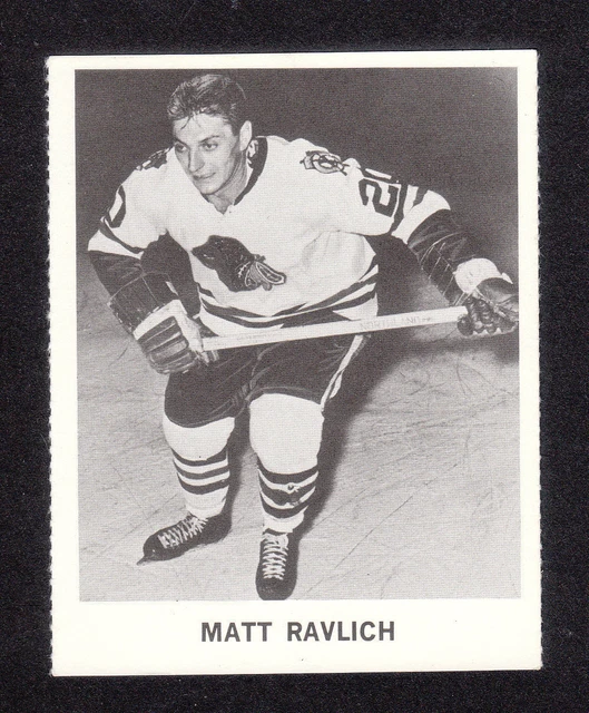 CARTE DE HOCKEY Matt Ravlich Chicago Blackhawks 1965 Coca Cola BHOF EUR ...
