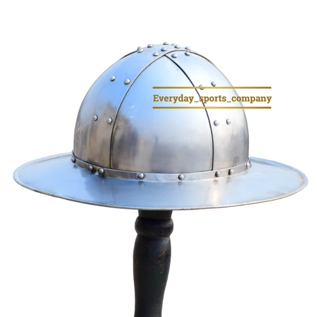 CASQUE D'ARMURE DE chapeau de bouilloire de chevalier médiéval - Casque ...