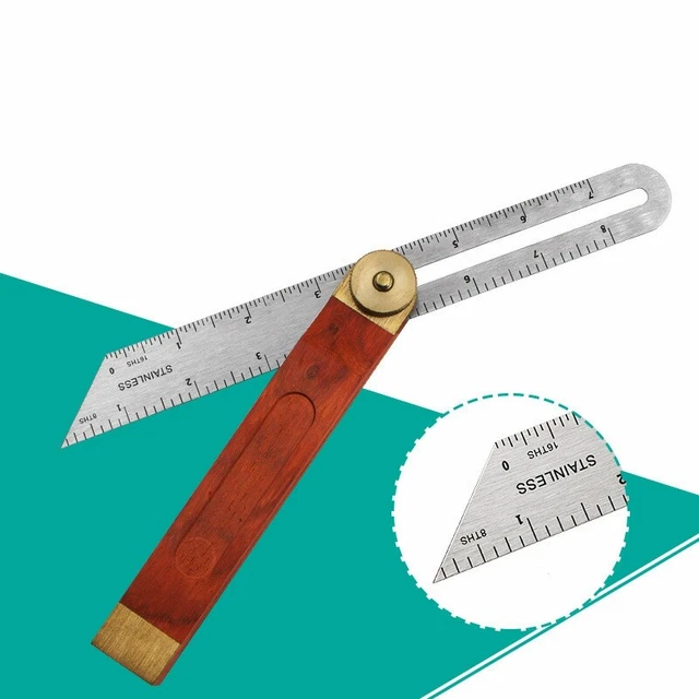 WOODWORKING T BEVEL Horizontal Sliding Adjustable Angle Ruler ...