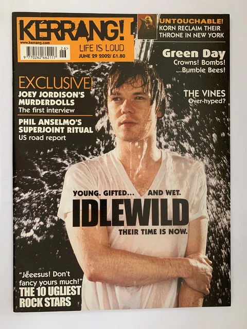 KERRANG MAGAZINE ISSUE 910 Idlewild Murderdolls Korn Green Day The ...