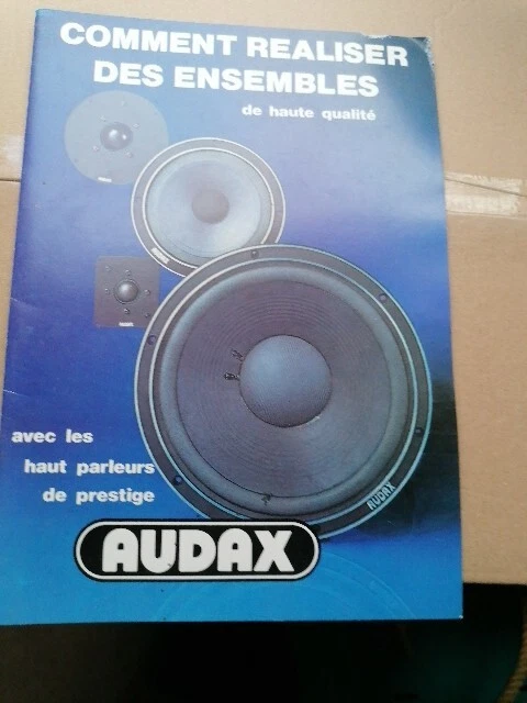 PUBLICITÉ AUDAX 1980 Vintage Collection Hifi Enceintes EUR 6,50 ...