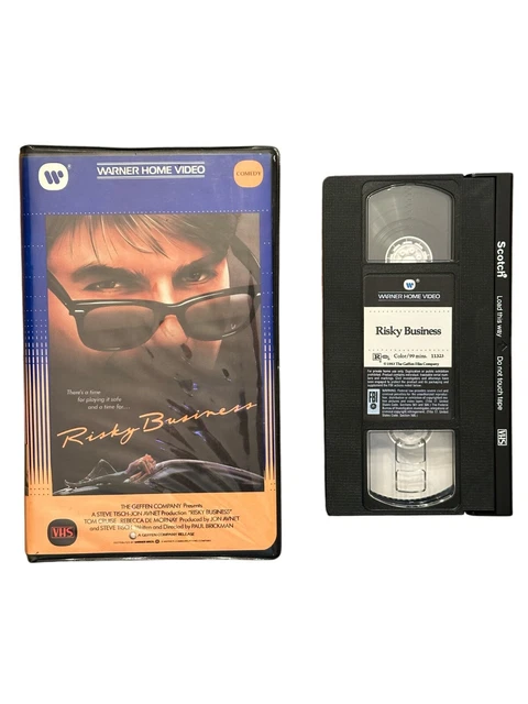 RISKY BUSINESS RARE OOP 1983 First Edition Warner Home Video Black ...