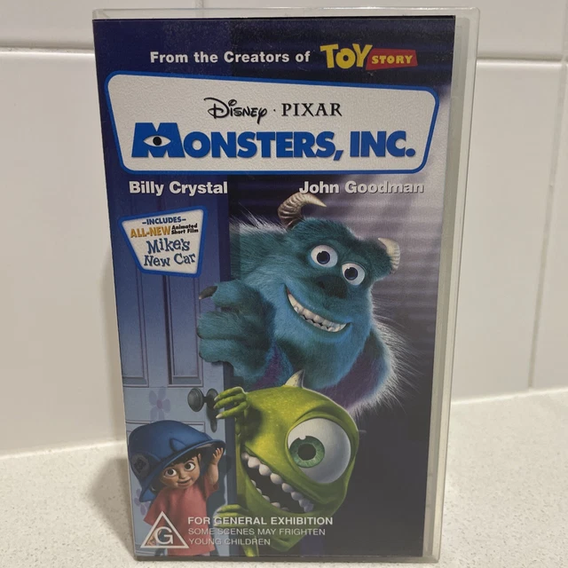 MONSTERS, INC. DISNEY Pixar, VHS Tape Billy Crystal Vintage Video ...