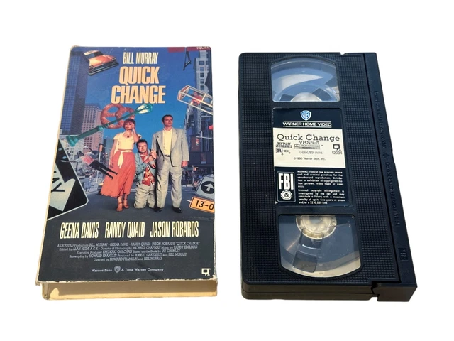 QUICK CHANGE (VHS, 1991) Bill Murray Randy Quad Jason Robards £9.10 ...