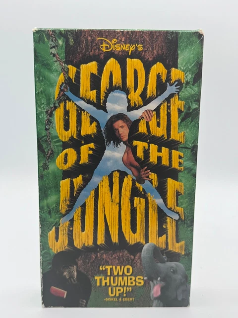 DISNEY'S GEORGE OF the Jungle VHS Tape TESTED & WORKING Brendan Frasier ...