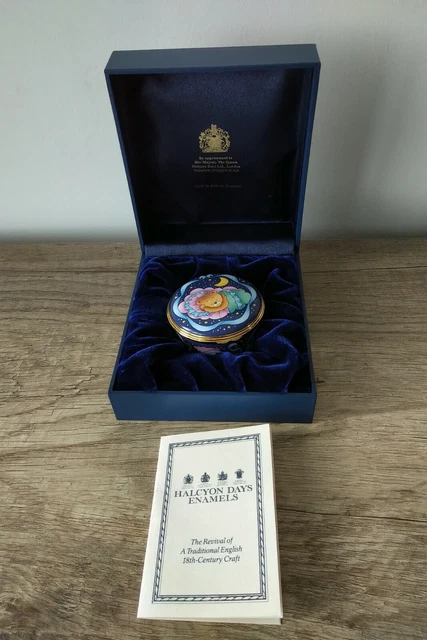 HALCYON DAYS ENAMELS Music Box Large Playing "Cradle Song" RARE £179.00 ...