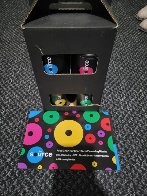 THE SOURCE NUTRIENTS Concentrated Starter Pack With Feed Charts £19.99 ...