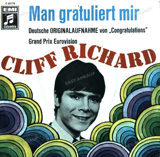 CLIFF RICHARD - Man Gratuliert Mir (Congratulations) 7in (VG/VG) . EUR ...