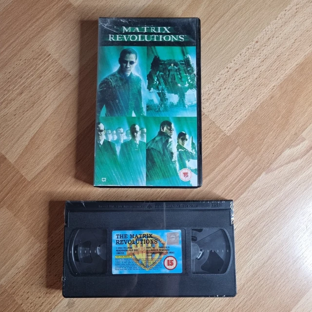 THE MATRIX REVOLUTIONS PAL VHS Video Tape Keanu Reeves - RARE ORIGINAL ...