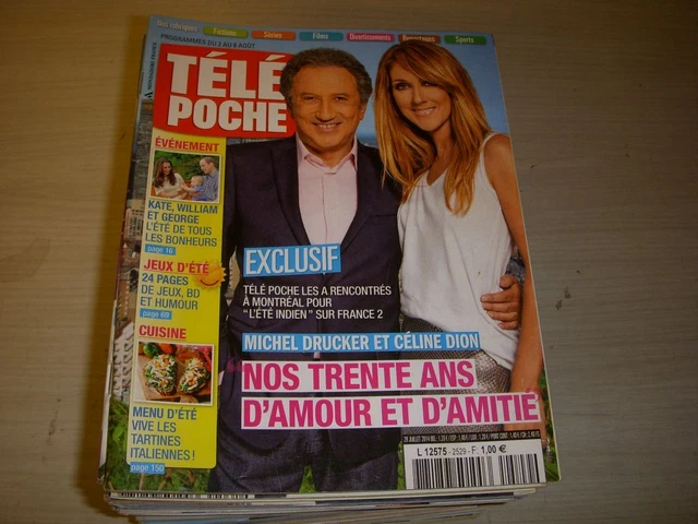 TELE POCHE 2529 28.07.2014 M. DRUCKER Celine DION Adrienne FRANTZ Maria ...