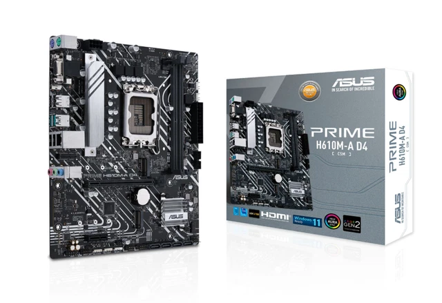 ASUS INTEL H610 PRIME H610M-A D4-CSM DDR4 micro-ATX Motherboard New ...