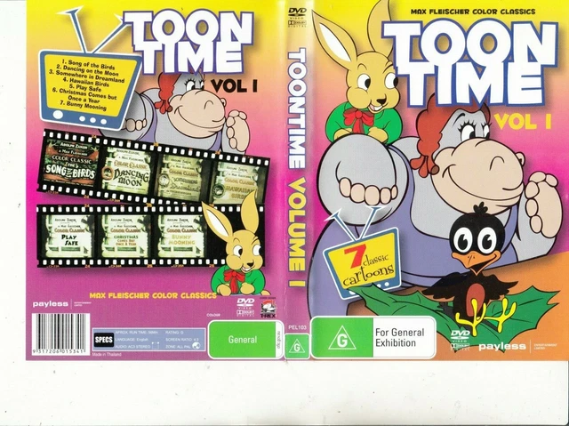 TOON TIME-VOL 1-MAX Fleischer Classics-[7 Episodes]-Animated TT-DVD $29 ...