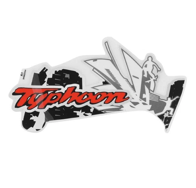 DECO-LOGO DE FACE av central origine piaggio 50 typhoon 2018> vehicule ...