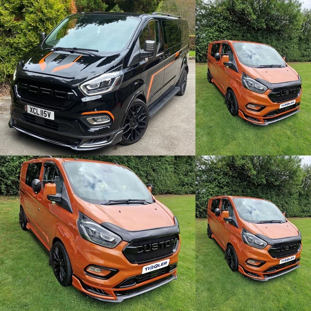 FORD TRANSIT CUSTOM V5 Front Bumper Spoiler Add-On £599.50 - PicClick UK