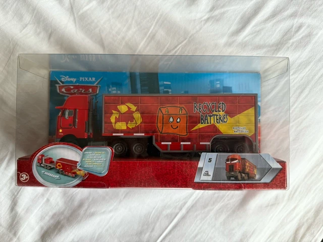 DISNEY PIXAR CARS Diecast Mattel Jerry Recycled Batteries Hauler Truck ...