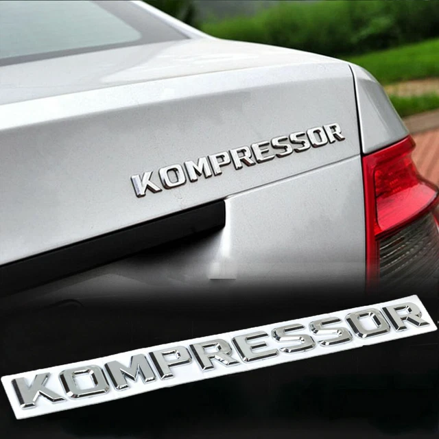 3D LETTER KOMPRESSOR Logo Badge Emblem Sticker Decal for Mercedes-Benz ...