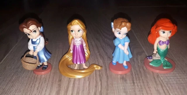 DISNEY STORE ANIMATORS Princess Figures Belle/ Wendy/Rapunzel/Ariel £18 ...