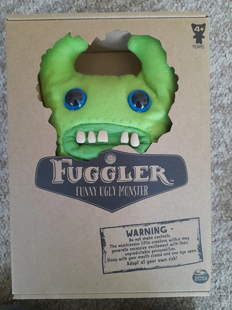 FUGGLER FUNNY UGLY Monster Sir Horns Alot Green Felt 9" Plush £15.00 ...