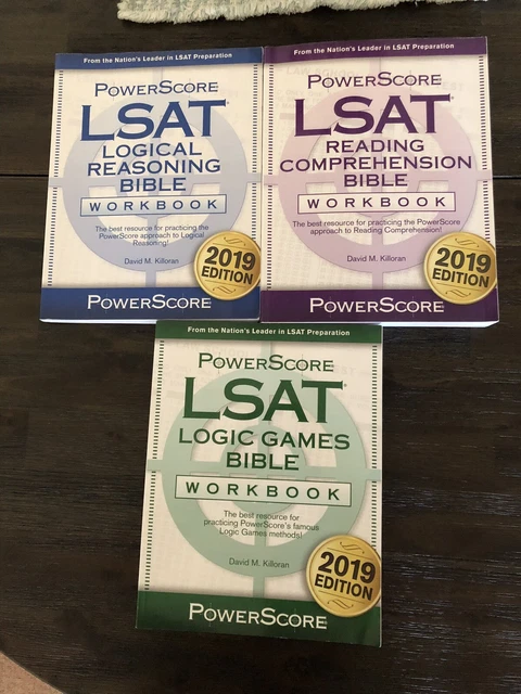 POWERSCORE LSAT BIBLE Trilogy Workbooks 2019 Edition) Clean $45.00 ...