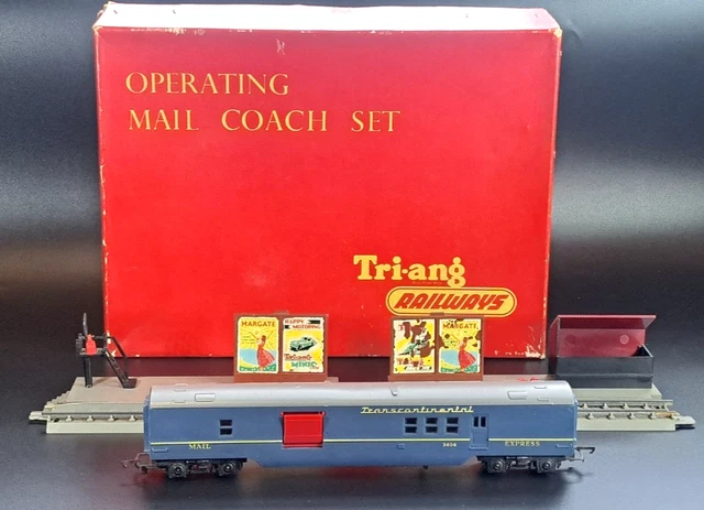 TRI-ANG RAILWAYS R.119 - Transcontinental operating Mail Coach - Rare ...
