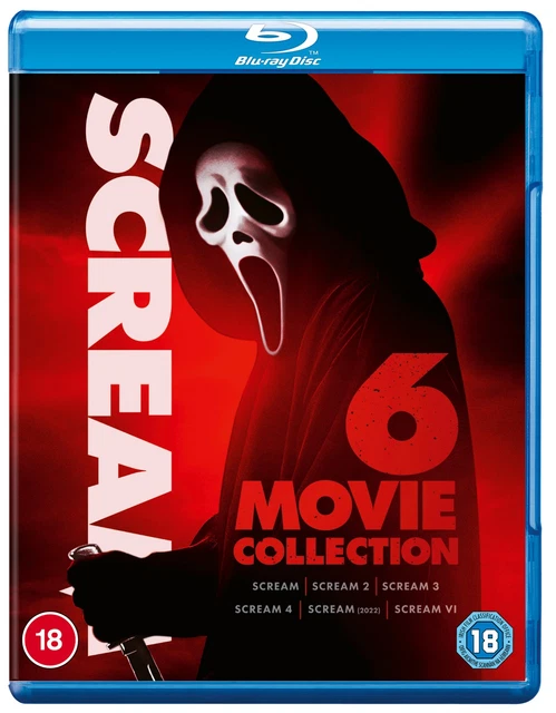 SCREAM: 6 MOVIE Collection (Blu-ray) Courteney Cox David Arquette Neve ...