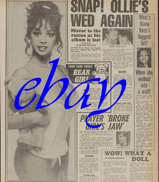 EXTREMELY RARE MARIA Whittaker newspaper 1986. Bear Girl. Great photo ...