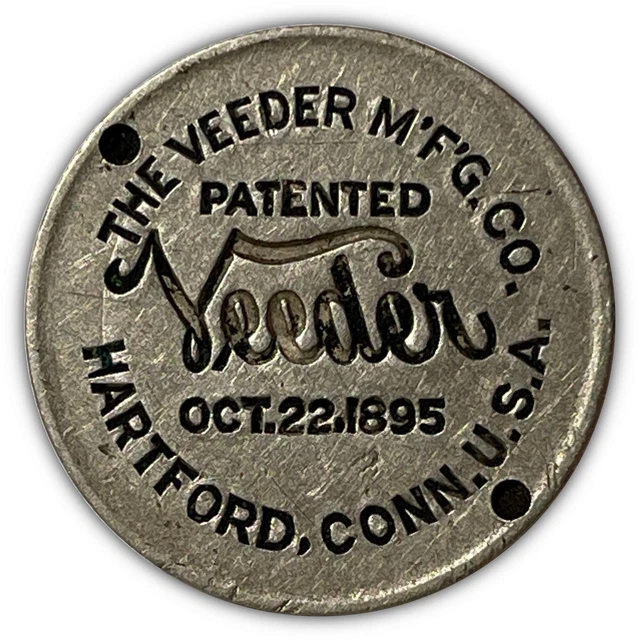 1895 VEEDER MFG Co Hartford CT Token UNC Coin #1756 $18.50 - PicClick