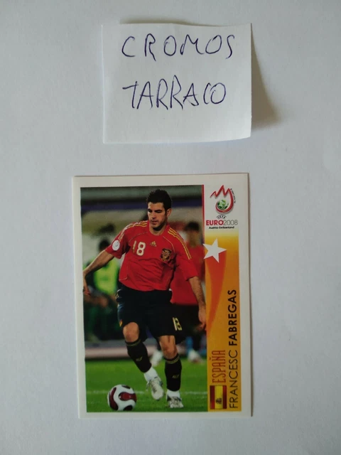 ROOKIE STICKER 504 Cesc Fàbregas Euro 2008 Cromo Novato Spain Football ...