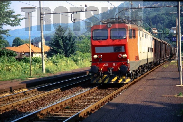 35MM SLIDE FS Italy Railways Electric Loco E636 284 Baveno 1996 Original Italian EUR 4,67 ...