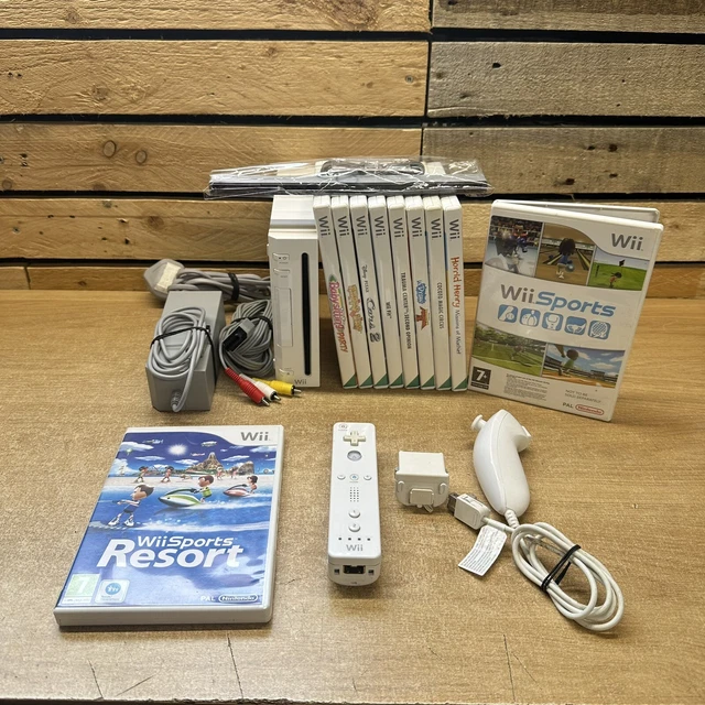 NINTENDO WII GAMES Console Bundle Wii Sports & Resort £46.99 - PicClick UK