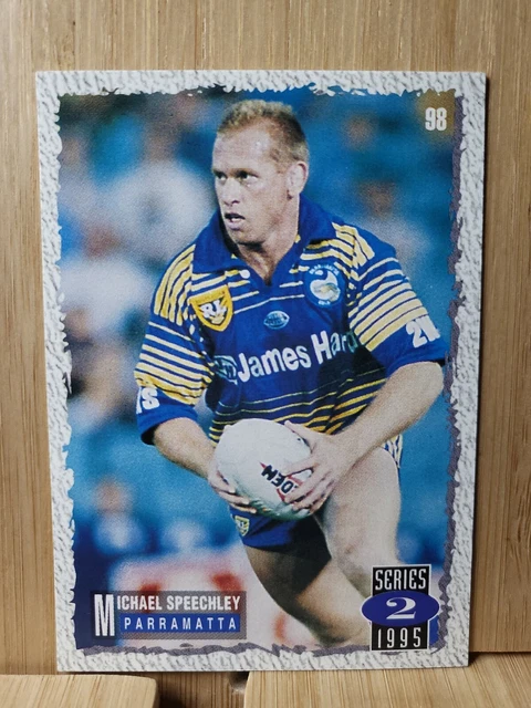 MICHAEL SPEECHLEY🏆DYNAMIC 1995 Series 2 #98 EELS Rugby League NRL Card ...