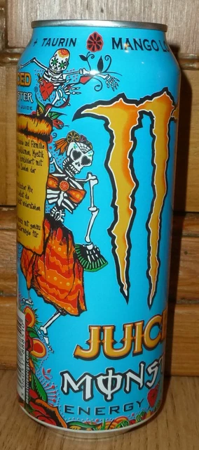 RARE MONSTER JUICED Mango Loco SKELETON energy drink 500ml can GERMANY ...